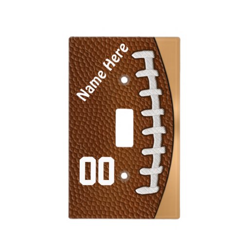 Personalized Football Light Switch Covers | Zazzle