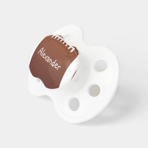 Personalized Football Pacifier | Zazzle