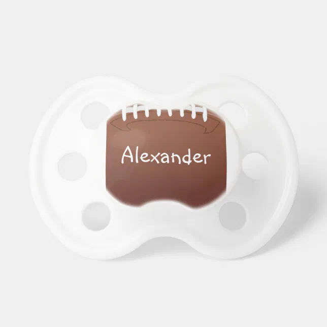 Personalized Football Pacifier | Zazzle