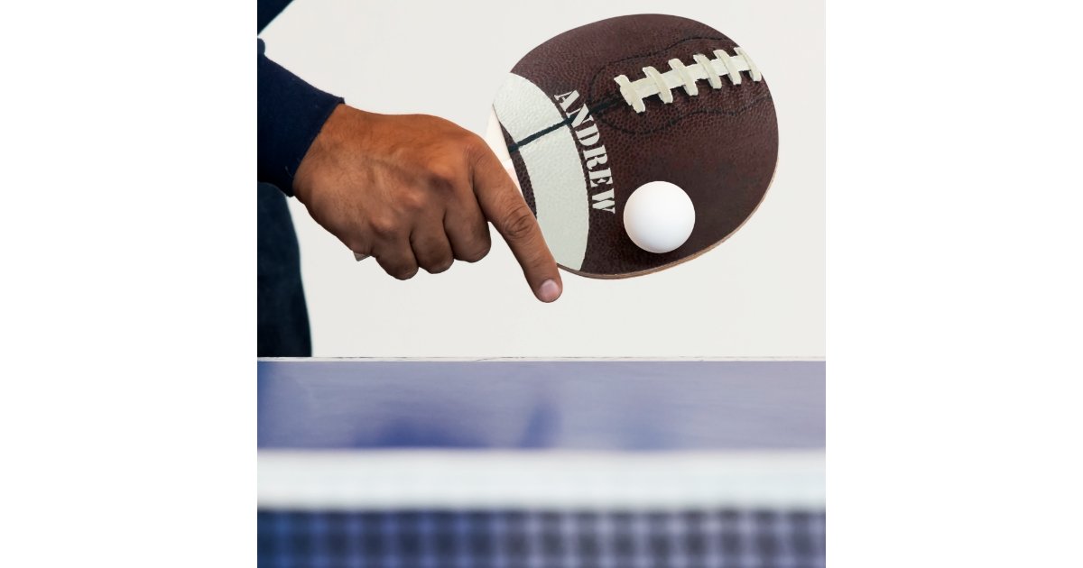Personalized Football Ping Pong Paddle | Zazzle