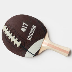 Personalized Football Ping-Pong Paddle | Zazzle