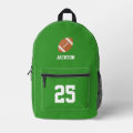 Personalized Football Themed Printed Backpack | Zazzle