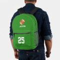 Personalized Football Themed Printed Backpack | Zazzle