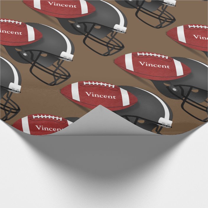 Personalized Football Wrapping Paper | Zazzle