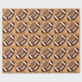 Personalized Football Wrapping Paper,Team, Players Wrapping Paper | Zazzle