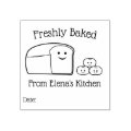 Personalized Fresh Baked Bread Rubber Stamp | Zazzle