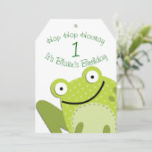 Personalized Frog Themed Birthday Party Invitation | Zazzle