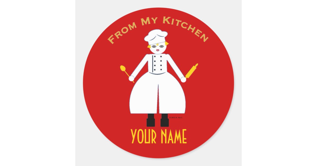 Personalized “From My Kitchen...” Sticker | Zazzle