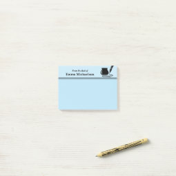 Personalized From the Desk of Office, blue Post-it Notes | Zazzle