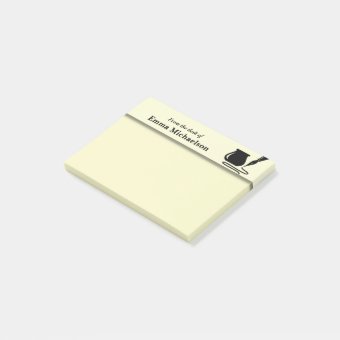 Personalized From the Desk of Office, yellow Post-it Notes | Zazzle