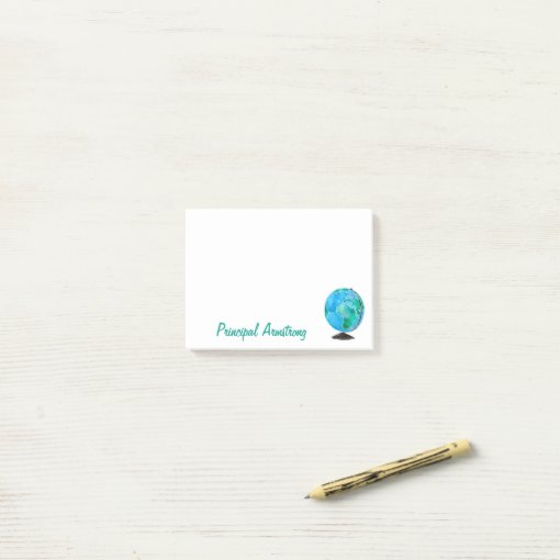 Personalized From The Desk Of School Principal Post-it Notes | Zazzle