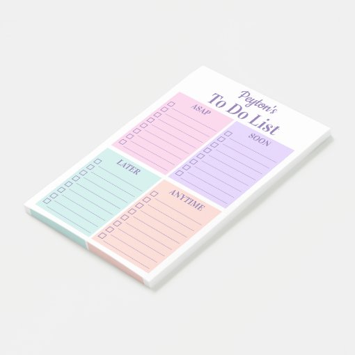 Personalized Fun To Do List Post-it Notes | Zazzle