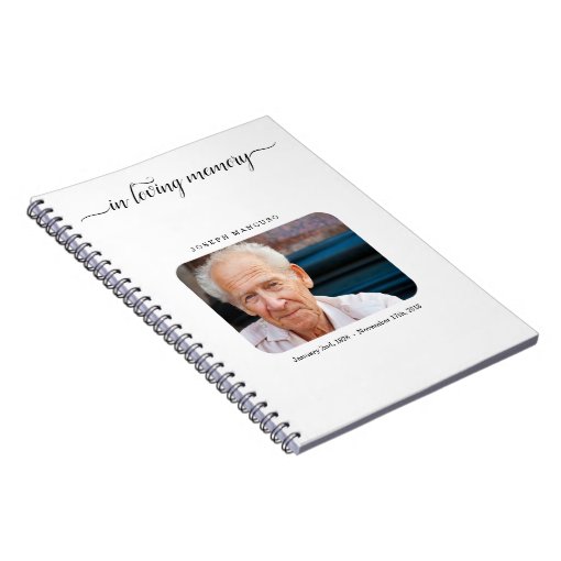 Personalized Funeral Guest Book / Memorial Sign In | Zazzle