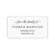 Personalized Funeral Return Address Labels | Zazzle
