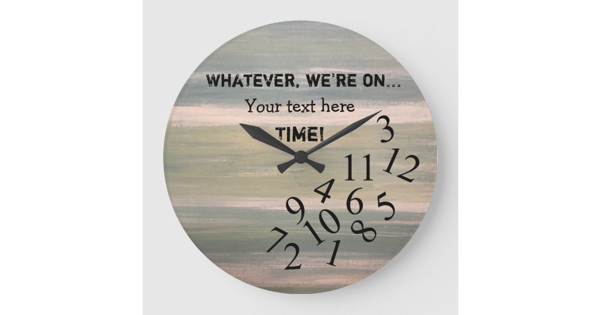 Personalized Funny Clock with Jumbled Numbers | Zazzle