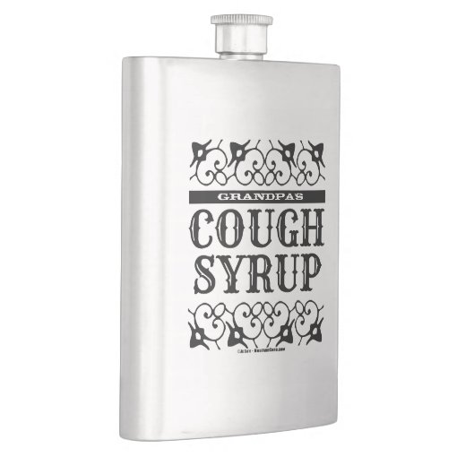 Personalized Funny Cough Syrup Flask | Zazzle