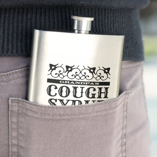 Personalized Funny Cough Syrup Flask | Zazzle