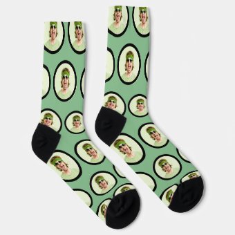 Personalized Funny Face Photo Socks | Zazzle