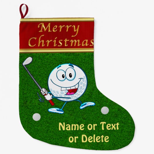 Personalized Funny Merry Christmas Golf Stockings | Zazzle.com