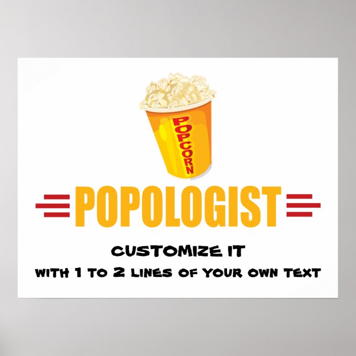 Personalized Funny Popcorn Poster | Zazzle.com