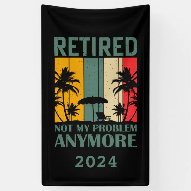 Personalized funny retirement officially retired banner | Zazzle