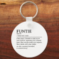 Personalized Funtie Definition Quote Keychain | Zazzle
