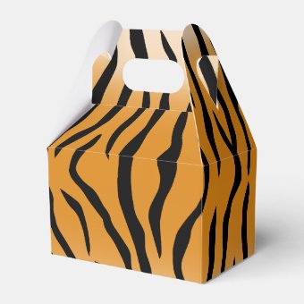 Personalized Gable Boxes Tiger Print | Zazzle