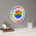 Personalized Gay Pride LGBTQ Wall Clock | Zazzle