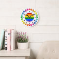Personalized Gay Pride LGBTQ Wall Clock | Zazzle