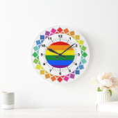 Personalized Gay Pride LGBTQ Wall Clock | Zazzle