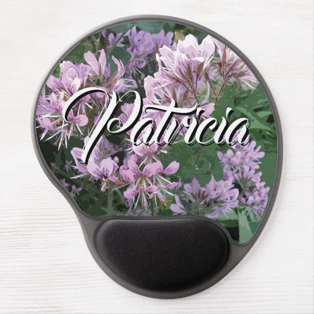 Personalized gel mouse pad with floral photo image | Zazzle