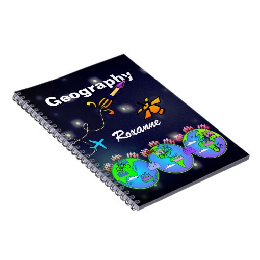 Personalized Geography NoteBook | Zazzle