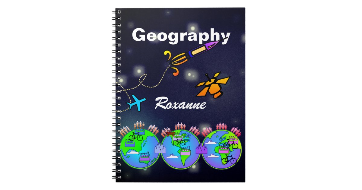 Personalized Geography NoteBook | Zazzle