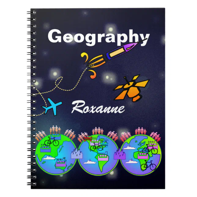 Personalized Geography NoteBook | Zazzle