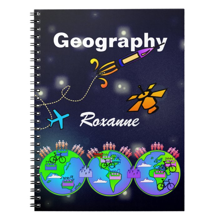 Personalized Geography NoteBook | Zazzle.com