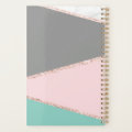 Personalized Geometric Color Block Planner | Zazzle
