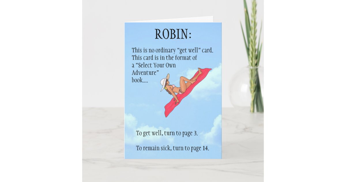 Personalized Get Well Card | Zazzle