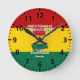 Personalized GHANA FLAG Round Clock | Zazzle