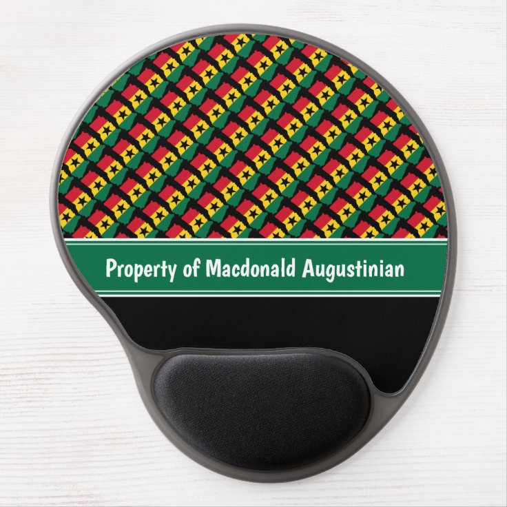 Personalized GHANA Gel Mouse Pad | Zazzle