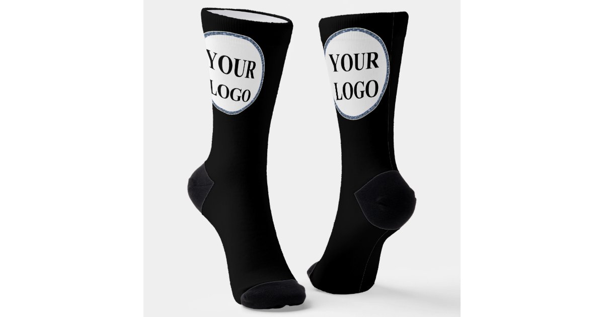 Personalized Gift Typography Pattern Weddings Logo Socks | Zazzle