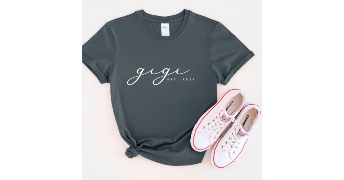 Personalized Gigi Grandma T-Shirt | Zazzle
