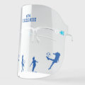 Personalized Girl Soccer Player Kicking Ball Face Shield | Zazzle