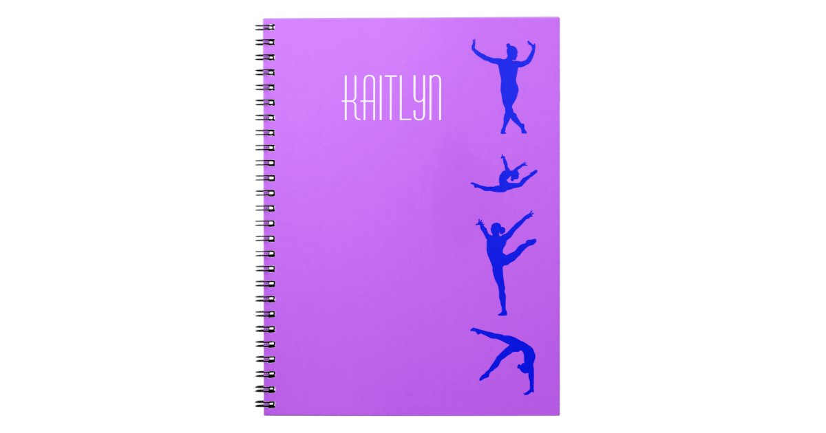Personalized Girls Gymnastics Notebook | Zazzle