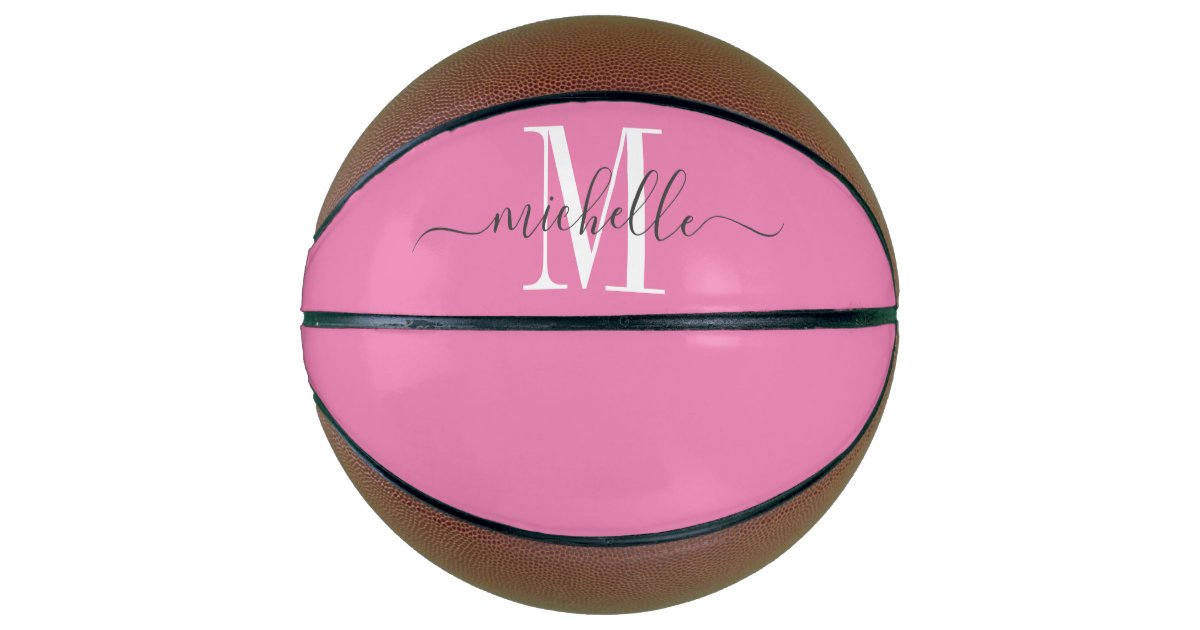 Personalized Girl's Monogrammed Basketball | Zazzle