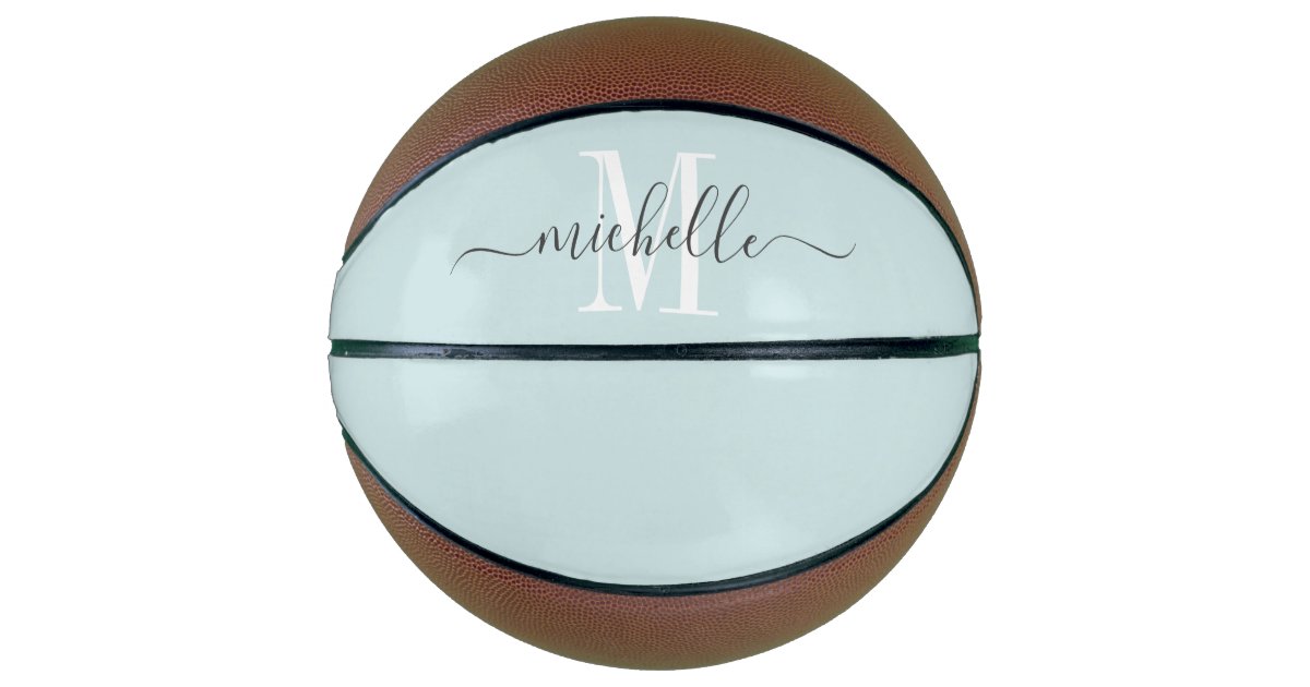 Personalized Girl's Monogrammed Pink Basketball | Zazzle