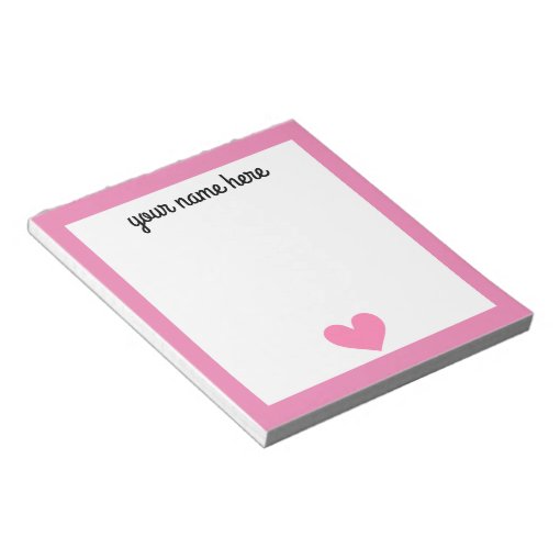 Personalized Girls Stationery Notepad | Zazzle