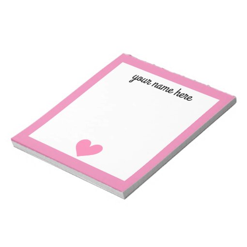 Personalized Girls Stationery Notepad | Zazzle