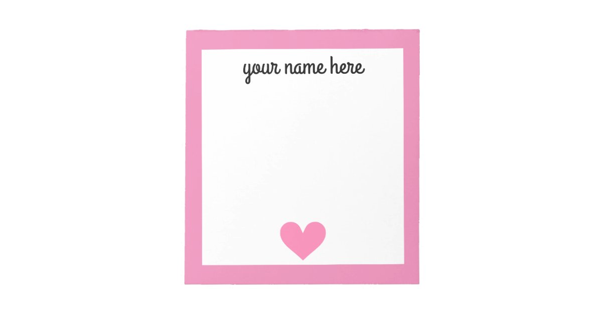 Personalized Girls Stationery Notepad | Zazzle