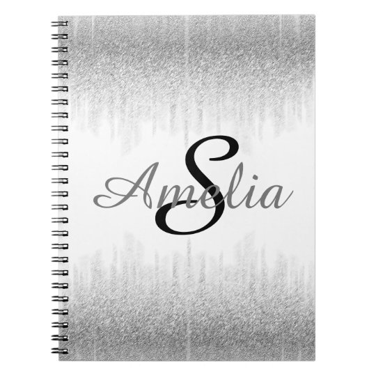 Personalized Girly Glitter Sparkles Name Notebook | Zazzle.com