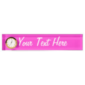 Personalized Girly Hot Pink Color Customize This! Name Plate | Zazzle